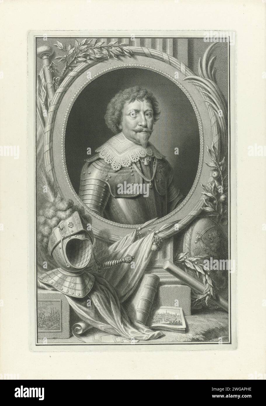 Portrait of Frederik Hendrik, Prince of Oranje-Nassau, Pieter Tanjé ...