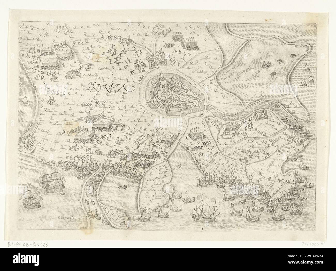Siege and intake of Hulst by Maurits, 1591, 1619 print Siege and intake ...