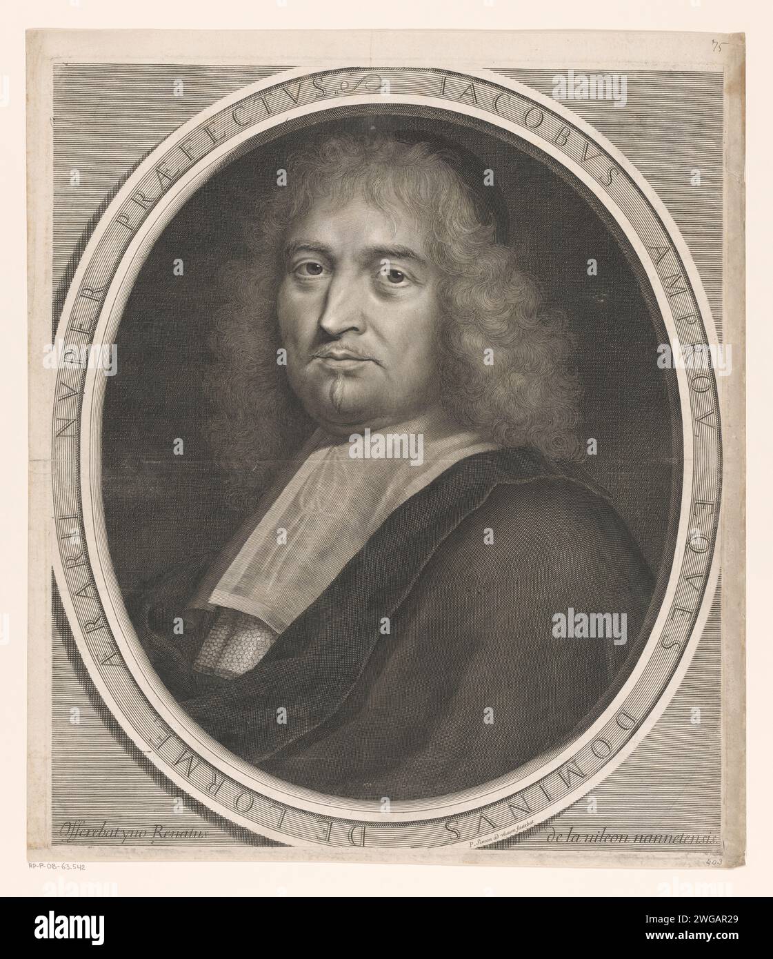 Portret van Jacques Amproux de Lorme, Pierre Simon (I), 1650 - 1679 ...