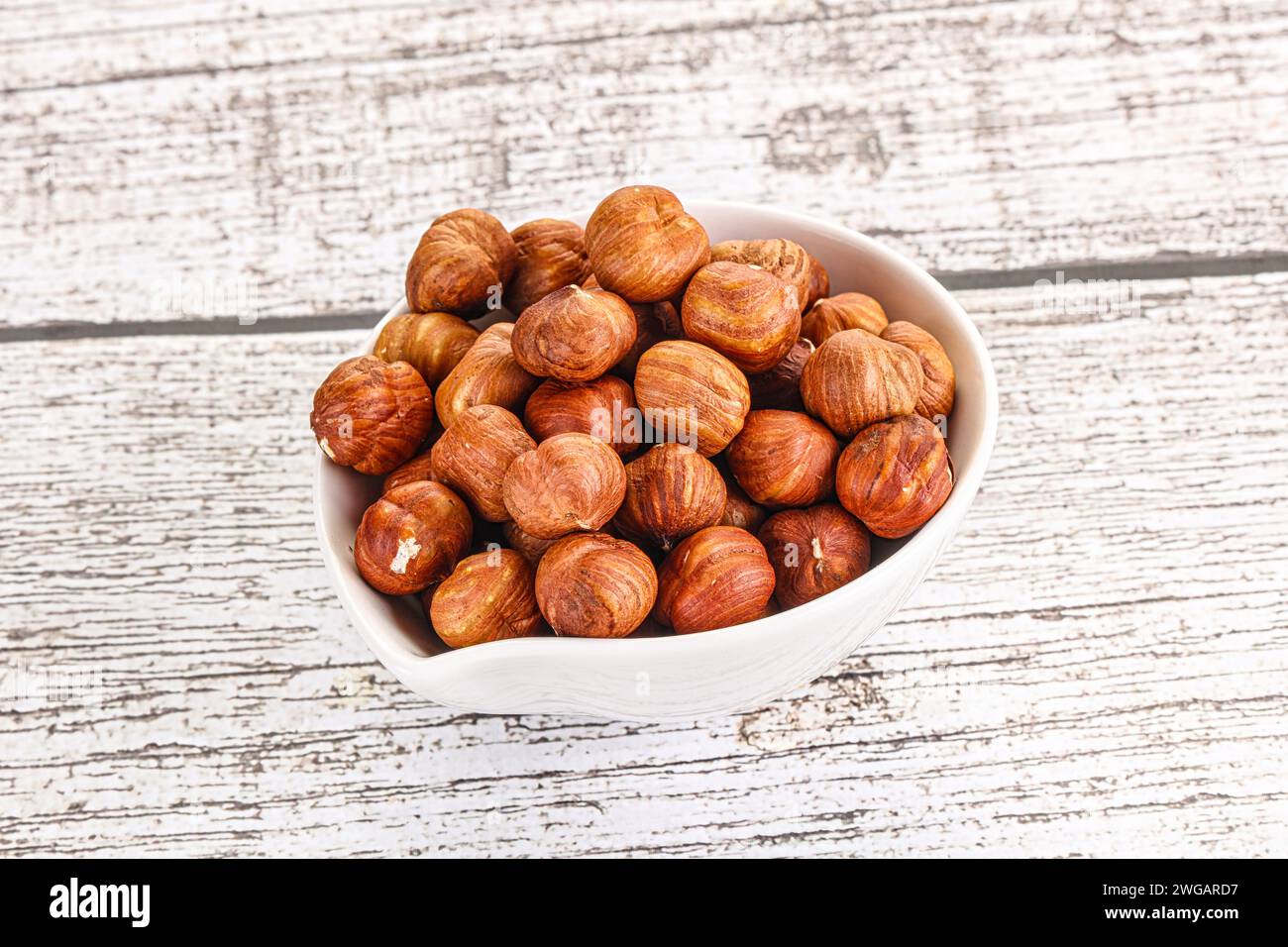 Heap of raw natural hazelnut kernel Stock Photo - Alamy