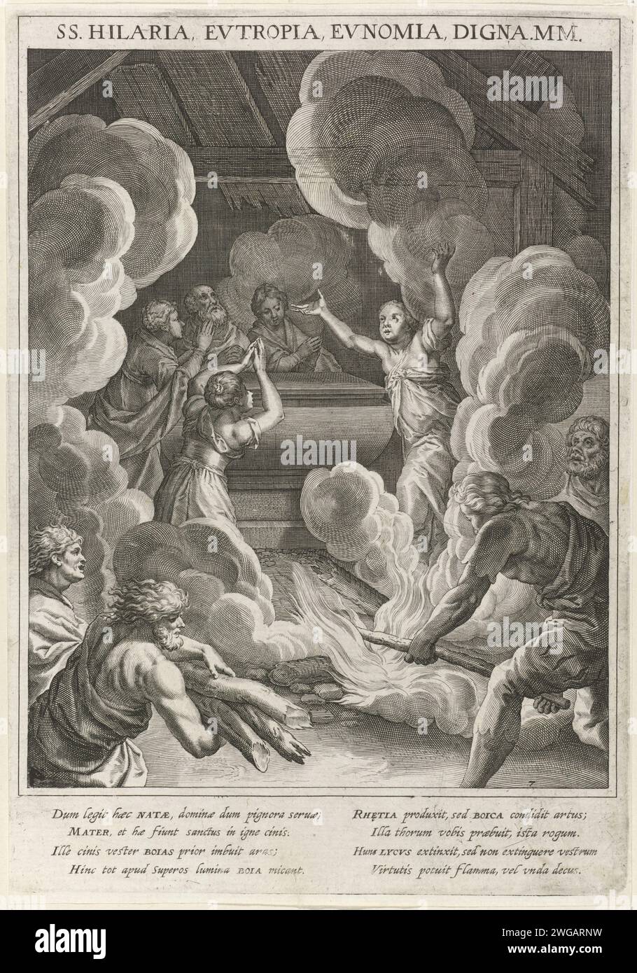 Martelaarsdood van de Heiligen Hilaria, Digna, Eunomia an eurepia ...