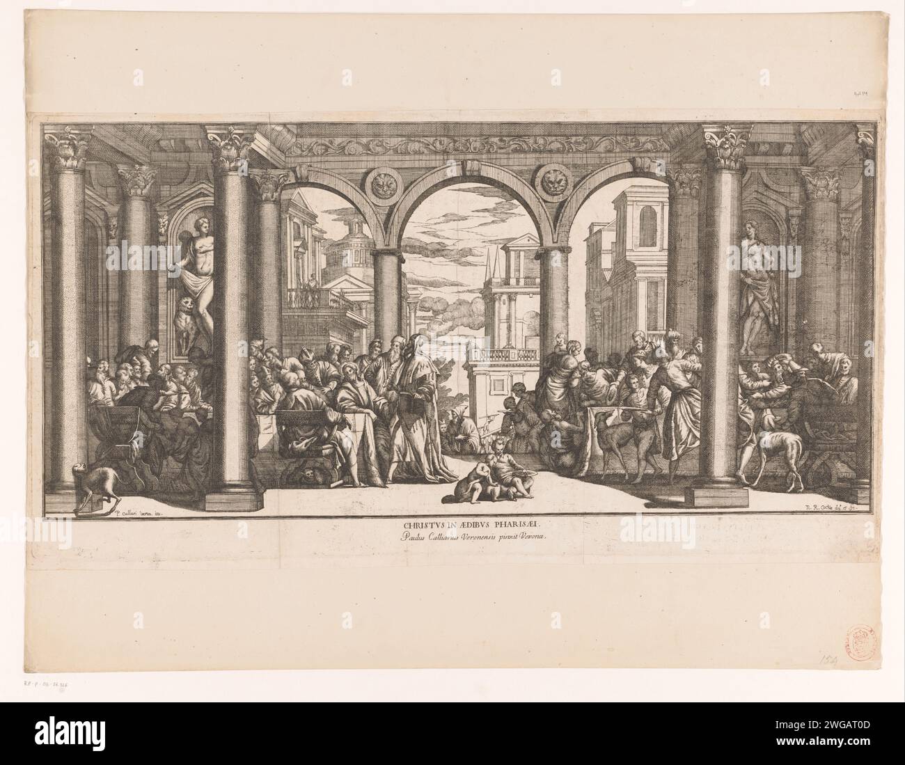 Christ and the Pharisees in the Temple, Nicolas Cochin, After Paolo ...