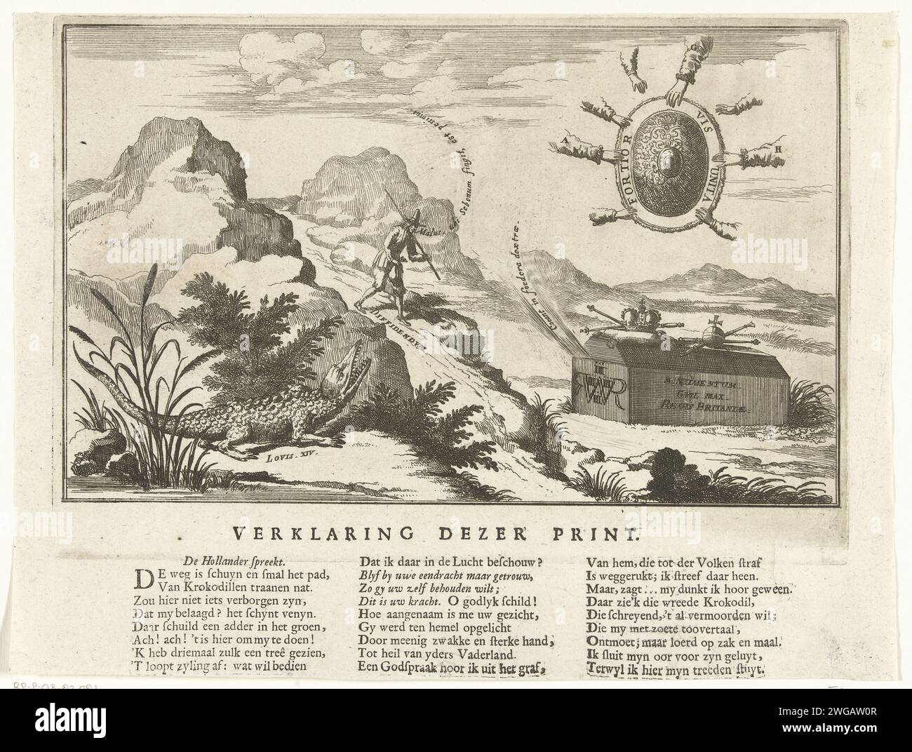 Allegory on the death of Willem III, 1702, 1702 print Allegory of the ...