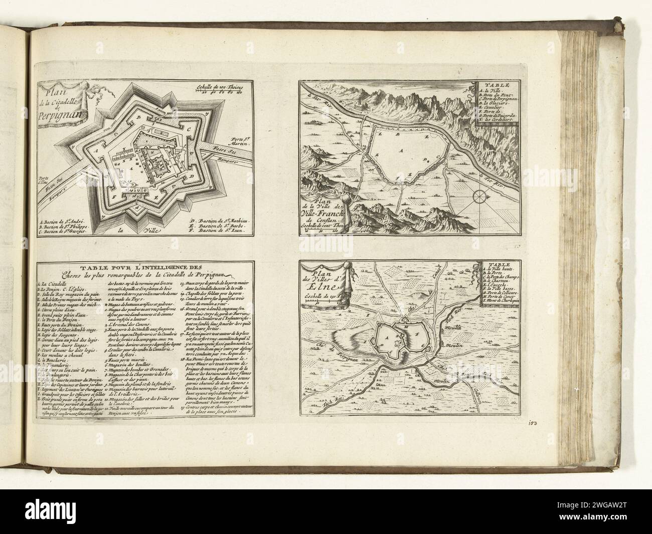 Floor plans of two city fortifications hi-res stock photography and ...