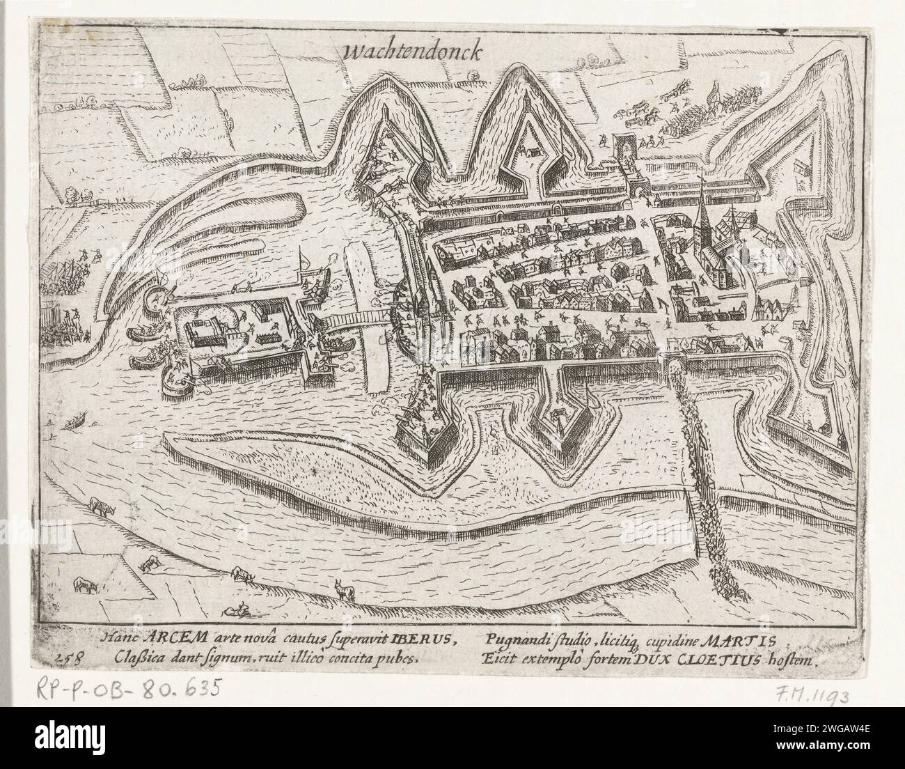 Wachtendonk occupied by the Spaniards, 1603, 1613 - 1615 print The ...