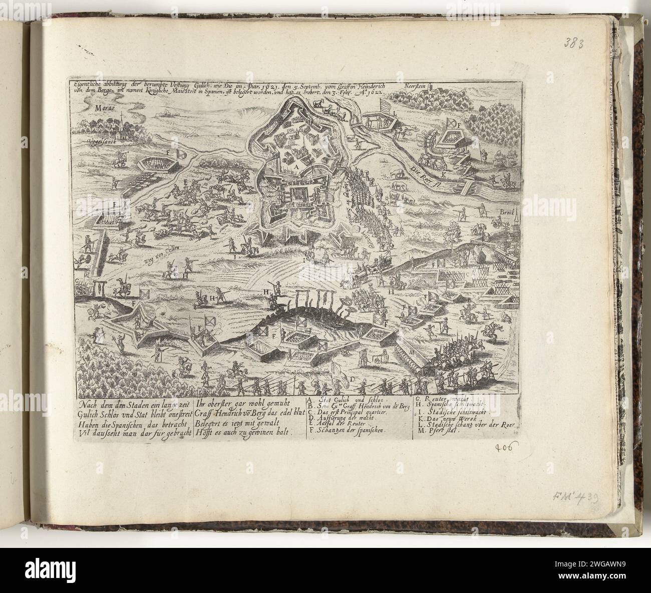 Siege and conquest of Gulik by Hendrik van den Bergh for the Spaniards ...