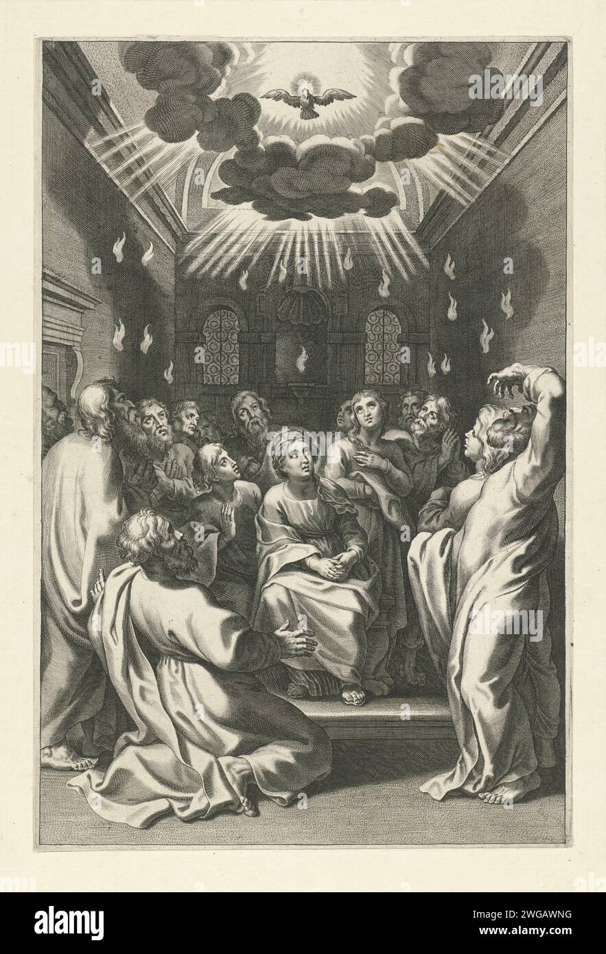 Exit of the Holy Spirit, Theodoor Galle (Possible), after Peter Paul ...