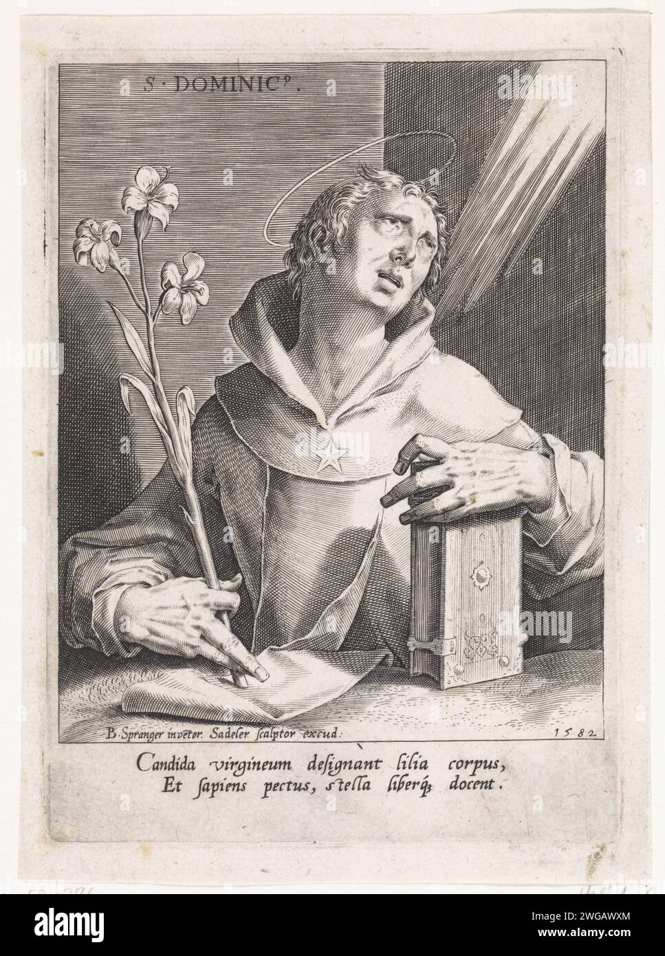 Holy Dominicus (version 2), Johann Sadeler (I), After Bartholomeus ...