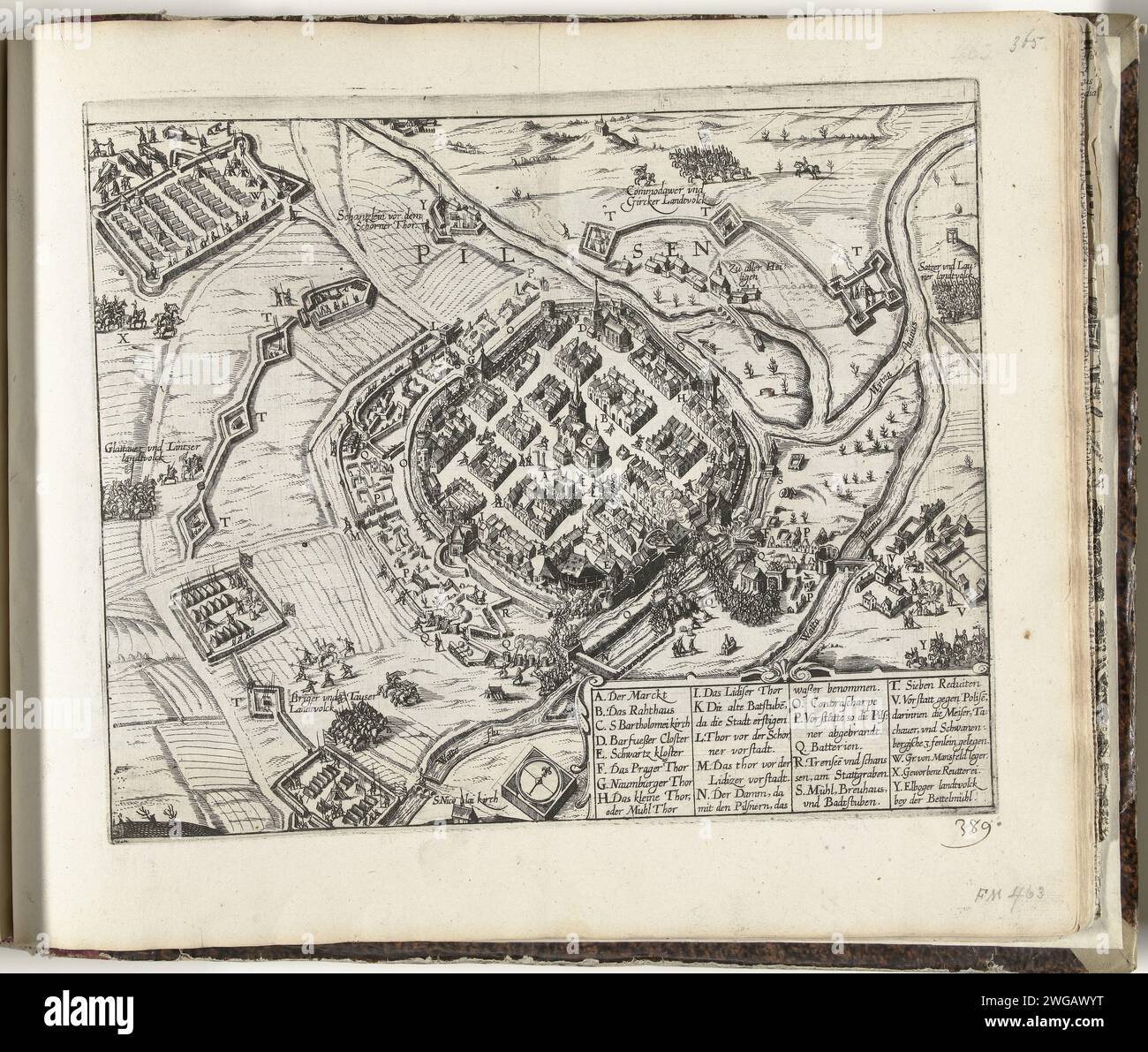Siege of Pilsen, 1619, 1619 - 1621 print Siege of Pilsen, November 1619 ...