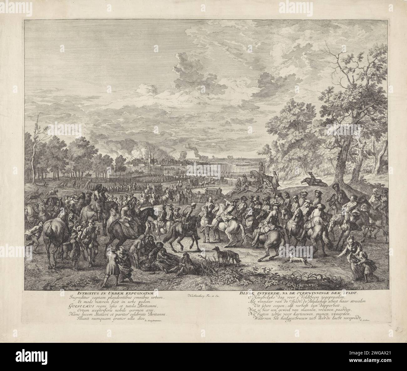 Entry into the conquered names, 1695, Jan van Huchtenburg, 1695 print ...
