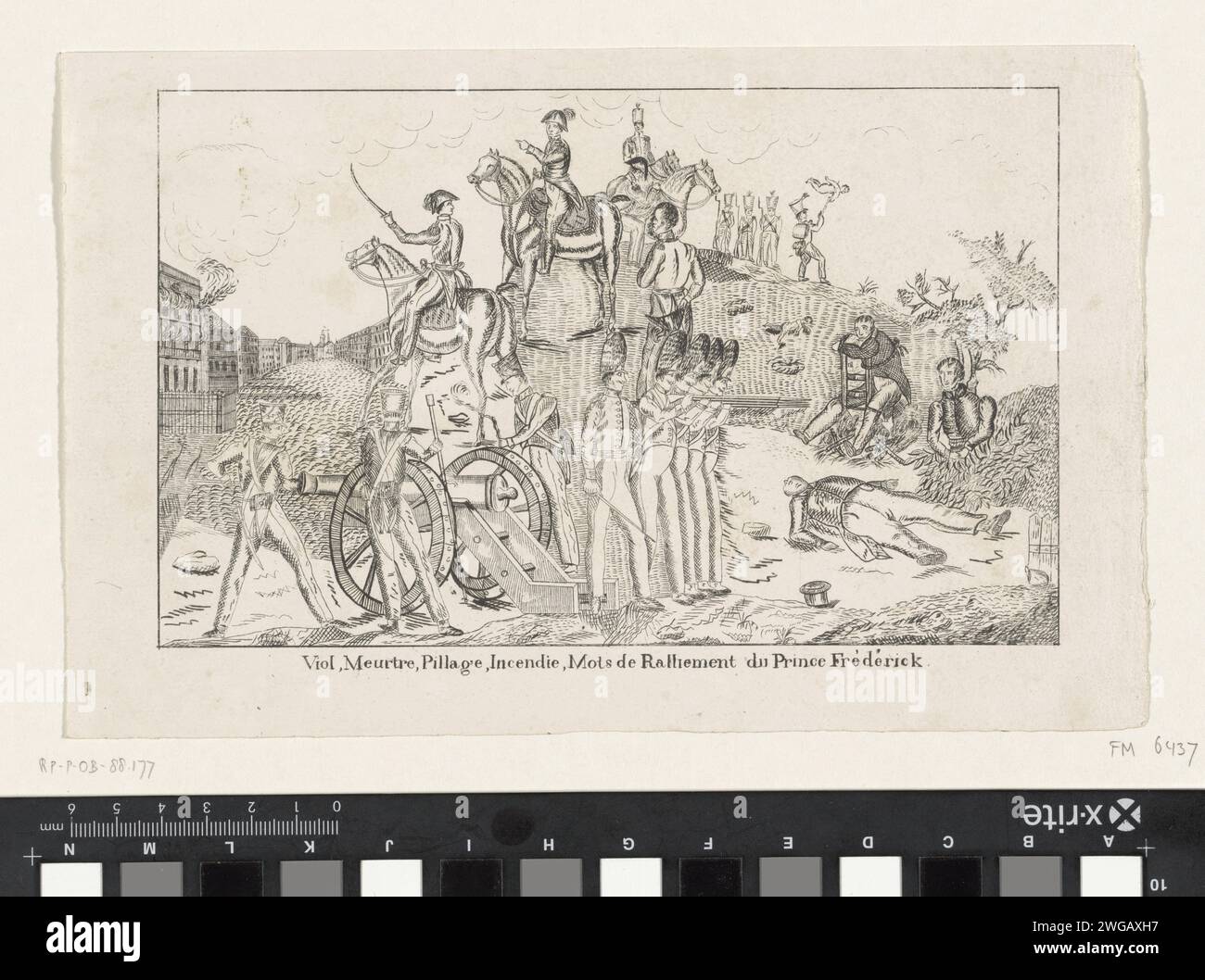 Dutch atrocities, 1830, Anonymous, 1830 - 1831 print Atrocities caused ...