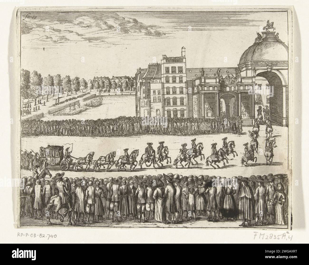 Entry of King William III in The Hague, 1691, 1691 print Entry of King ...