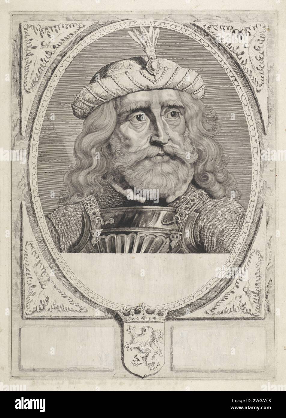 Portrait of Dirk I, Count of Holland, Cornelis Visscher (II), 1650 ...