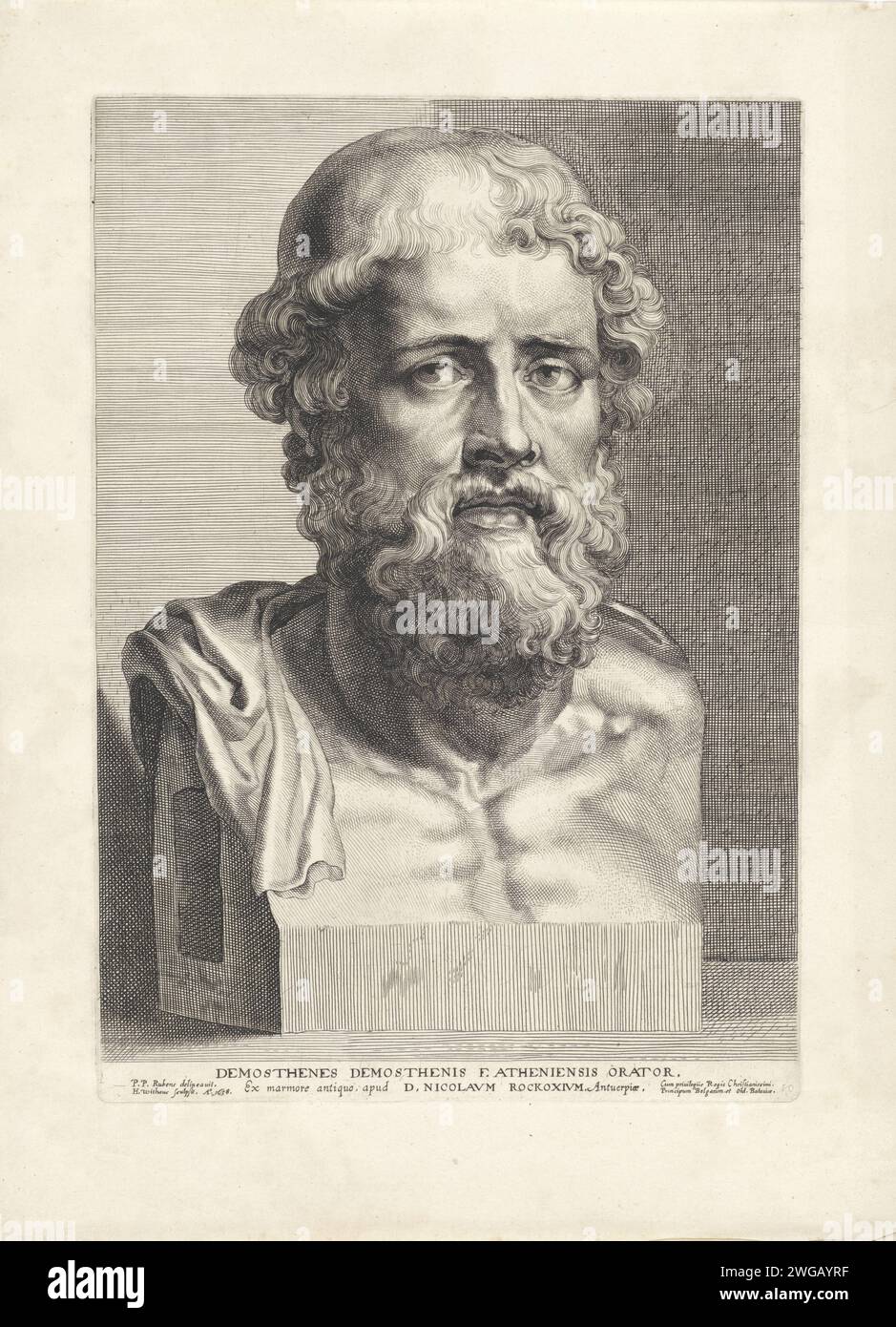 Bust Van Demosthenes, Hans Witdoeck, After Peter Paul Rubens, After ...