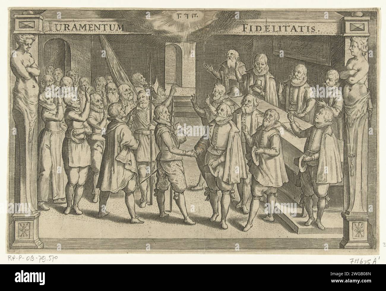 Taking the oath of faithfulness, 1574, 1612 - 1614 print Taking the ...