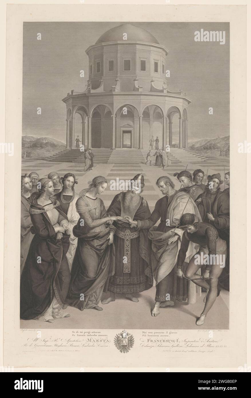 Marriage of Maria and Jozef, Giuseppe Longhi, After Rafaël, After ...