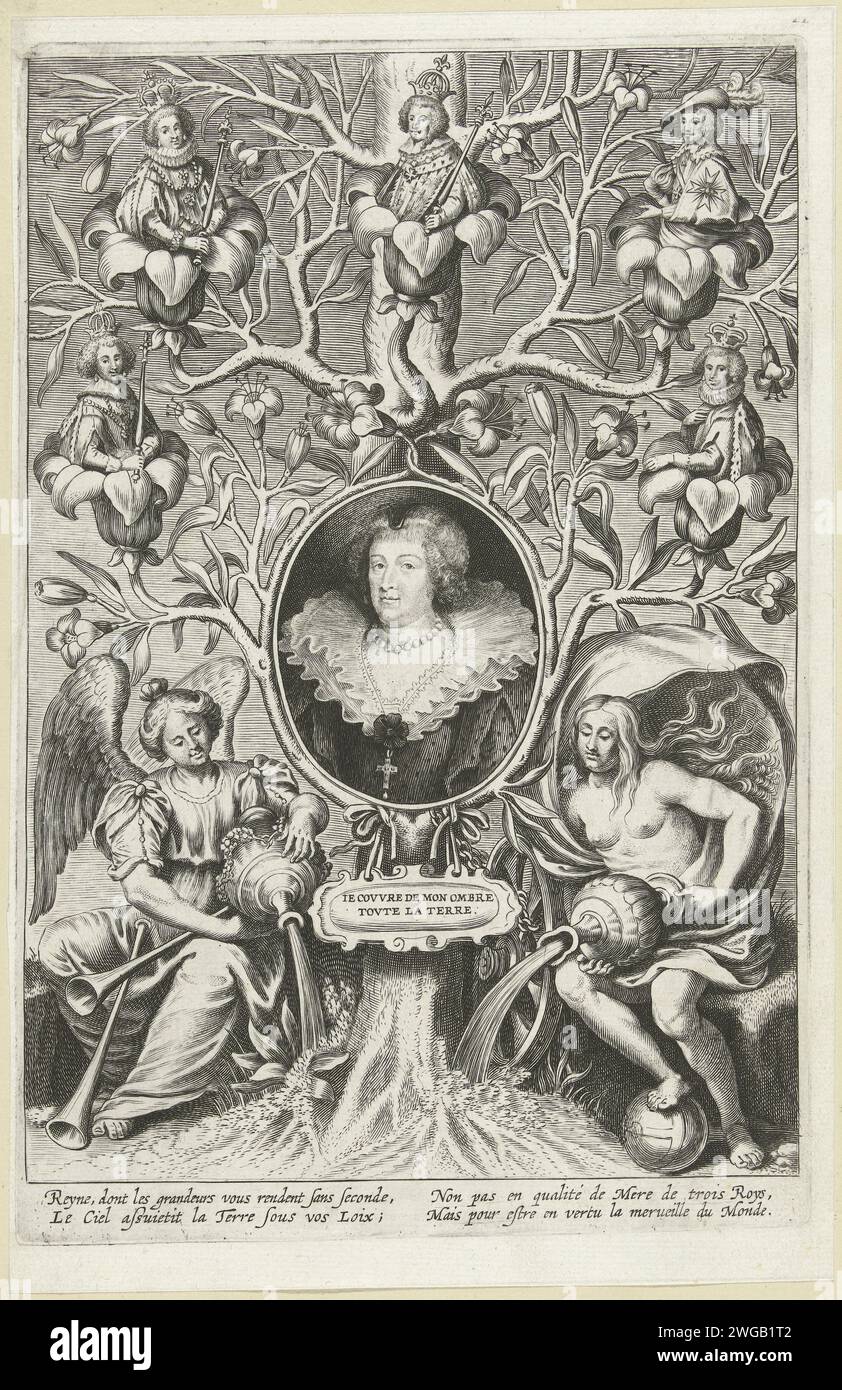 Family tree of Maria de Medici, Cornelis Galle (II), After Nicolaas van ...