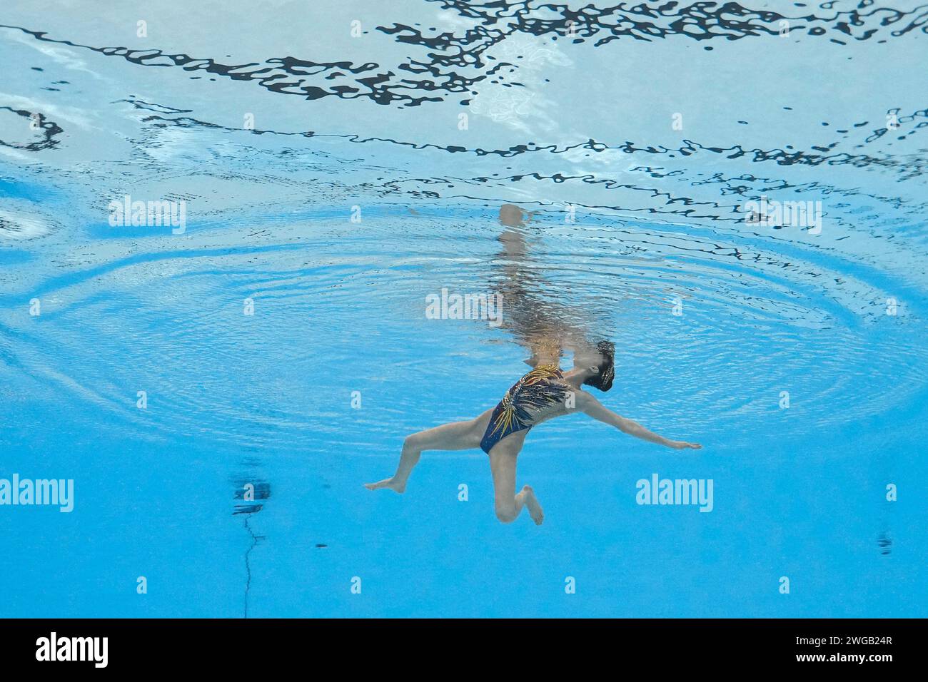 Xu Huiyan of China competes in the women's solo free of artistic ...