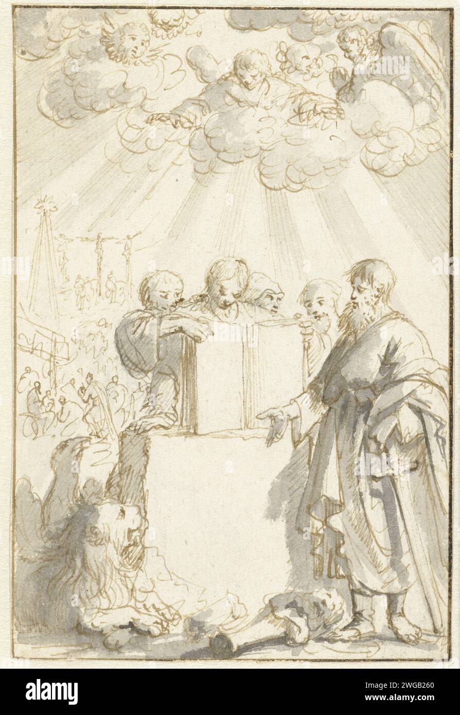 Design for a title page for the New Testament, Jan Luyken, 1660 - 1712 ...
