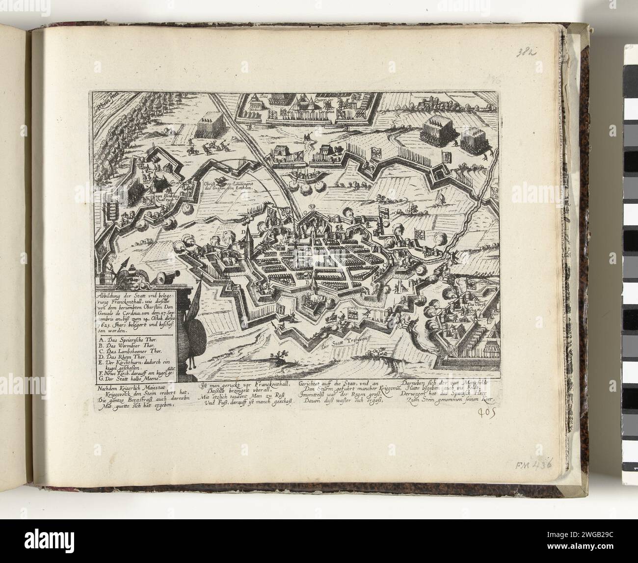 Siege of Frankenthal by the Spaniards, 1621, 1621 print Siege of ...