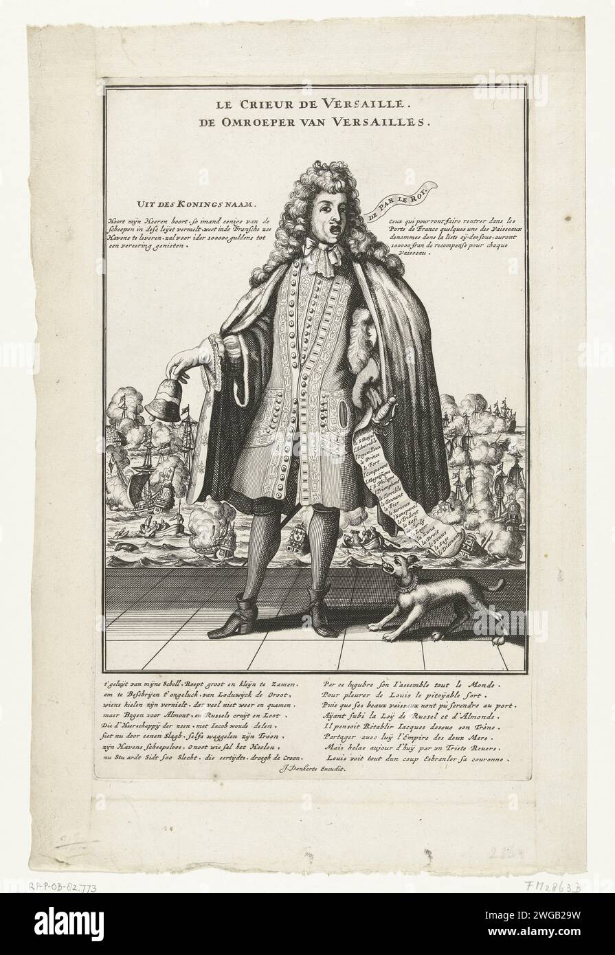 The announcer of Versailles, 1692, 1692 print The announcer of ...
