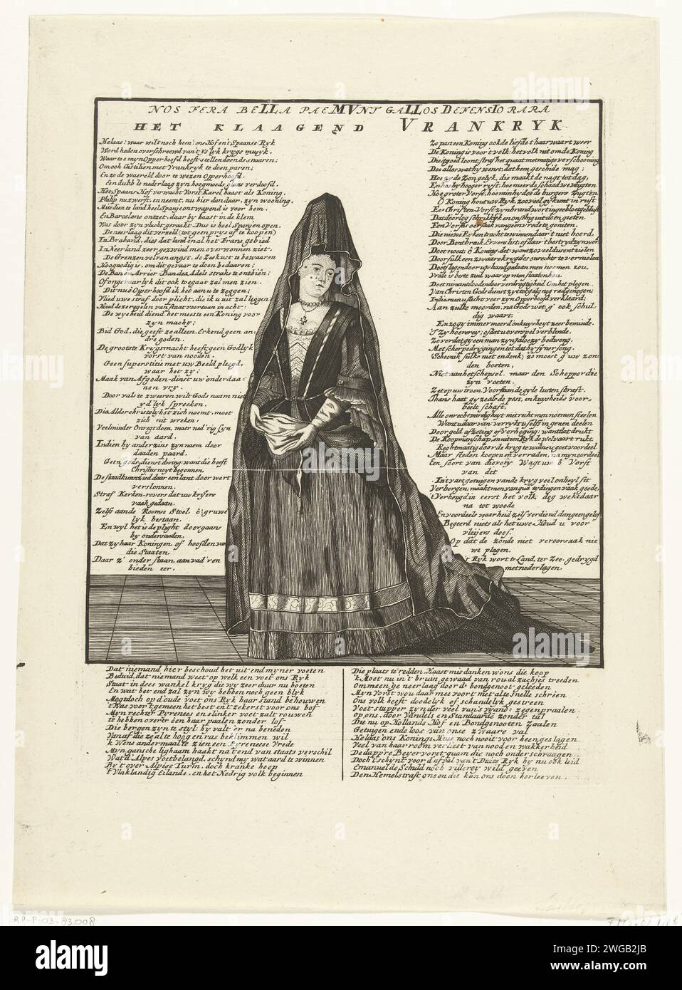 Madame de Maintenon as the complaining France, 1706, 1706 print Madame ...