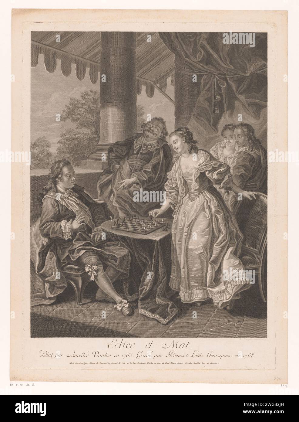 Chessing company, Benoît Louis Henriquez, After Charles Amédée Philippe ...