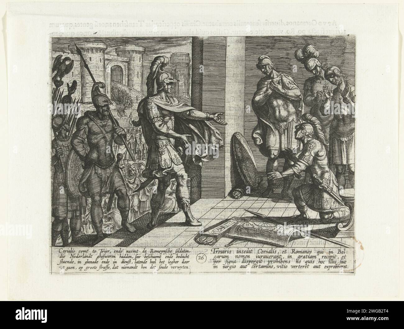 Cerialis donates overlooked soldiers, 69-70, 1612 print Cerialis ...