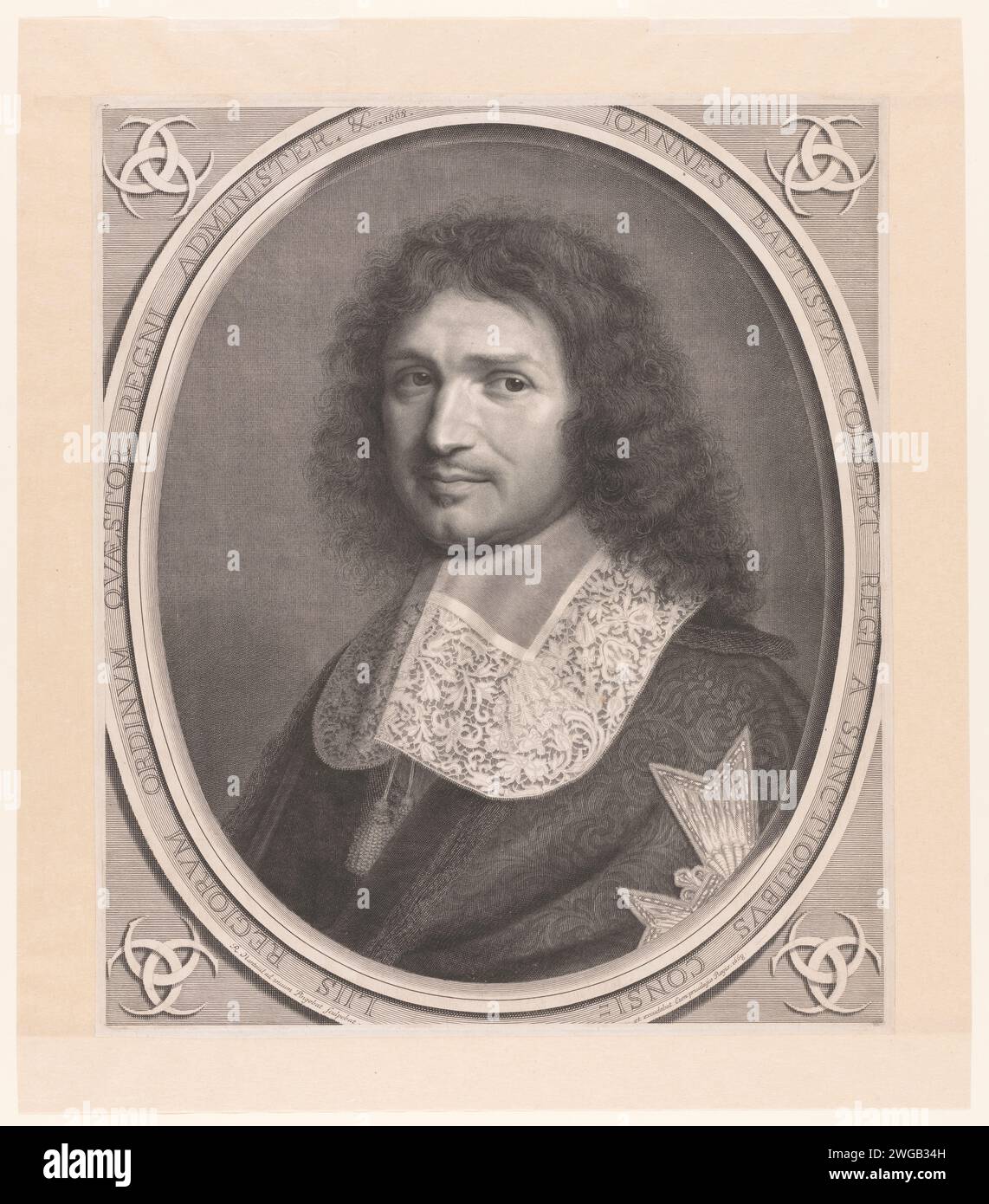 Portret van Jean-Baptiste Colbert, Robert Nanteuil, 1668 print France ...