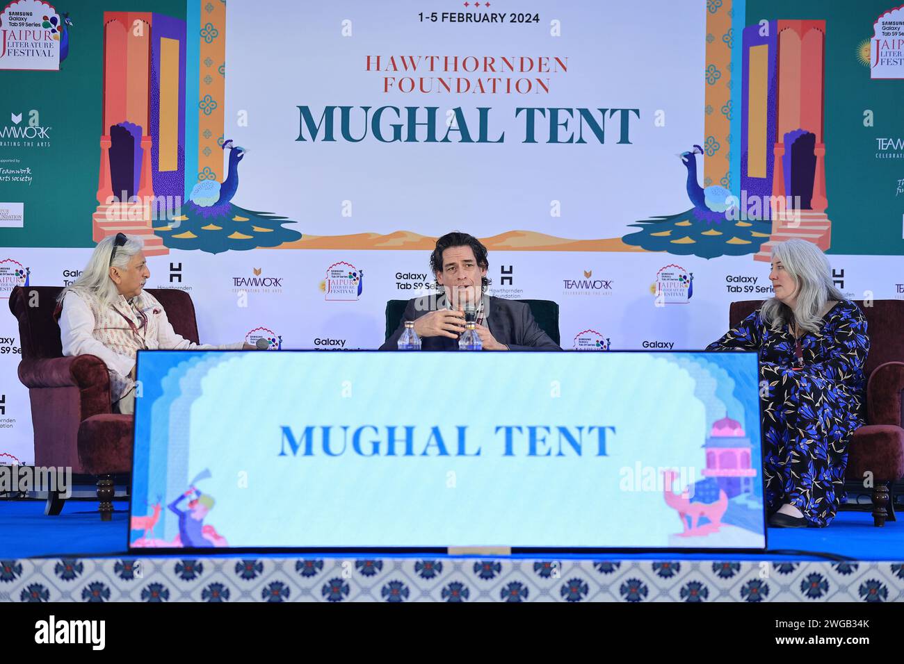 Jaipur, India. 03rd Feb, 2024. Brian A. Catlos and Josephine Quinn are ...