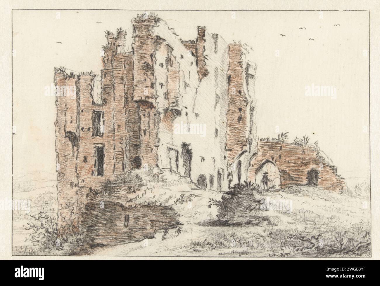 Ruin van Brederode, Laurens Vincentz. van der Vinne, 1668 - 1729 ...