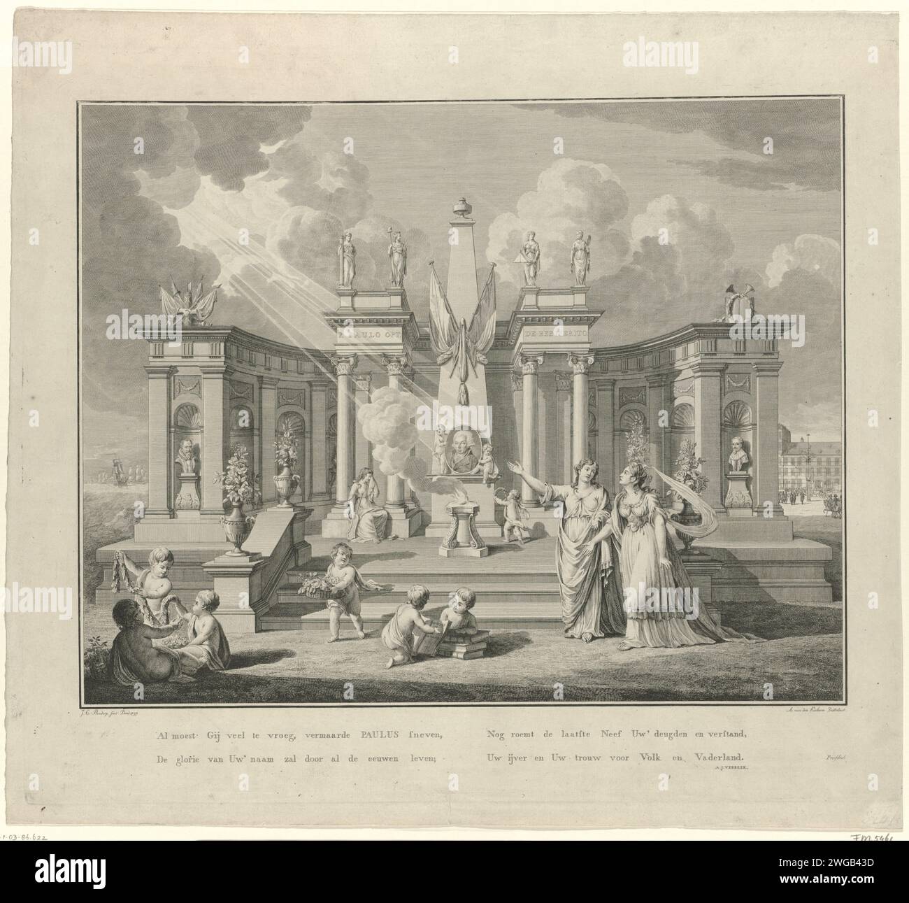 Monument for Pieter Paulus, 1796, Johannes Christiaan Bendorp, 1797 ...