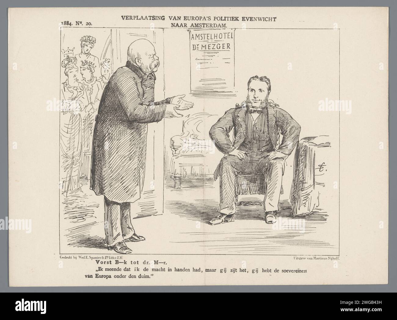 Bismarck cartoon 1884 hi-res stock photography and images - Alamy