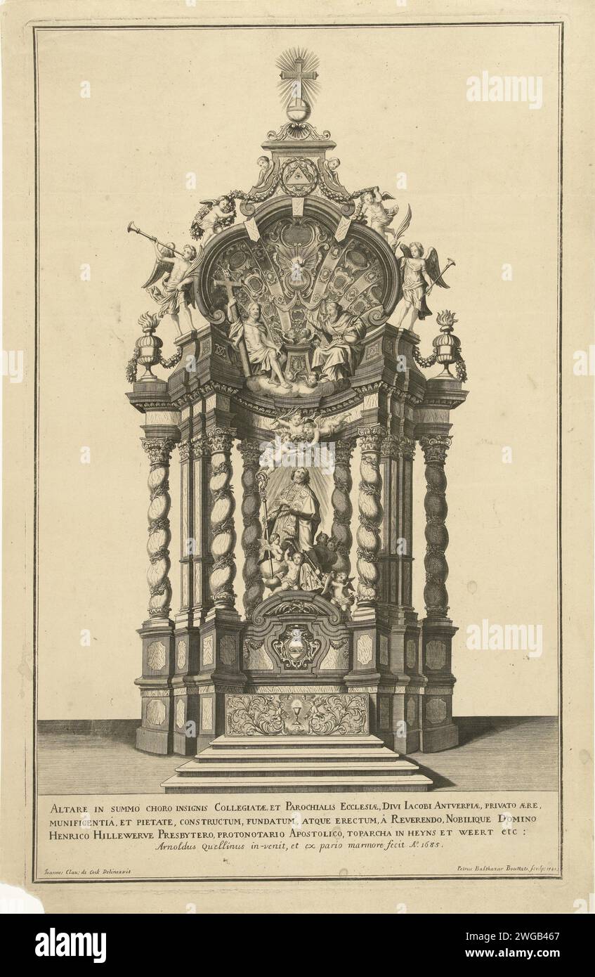 Altar of Saint Jacobus, Pieter Balthasar Bouttats, After Jan Claudius ...