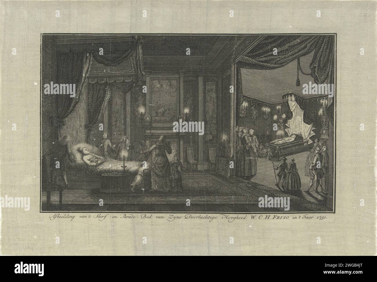 Death of Prince William IV, 1751, 1751 print Death of Prince William IV ...