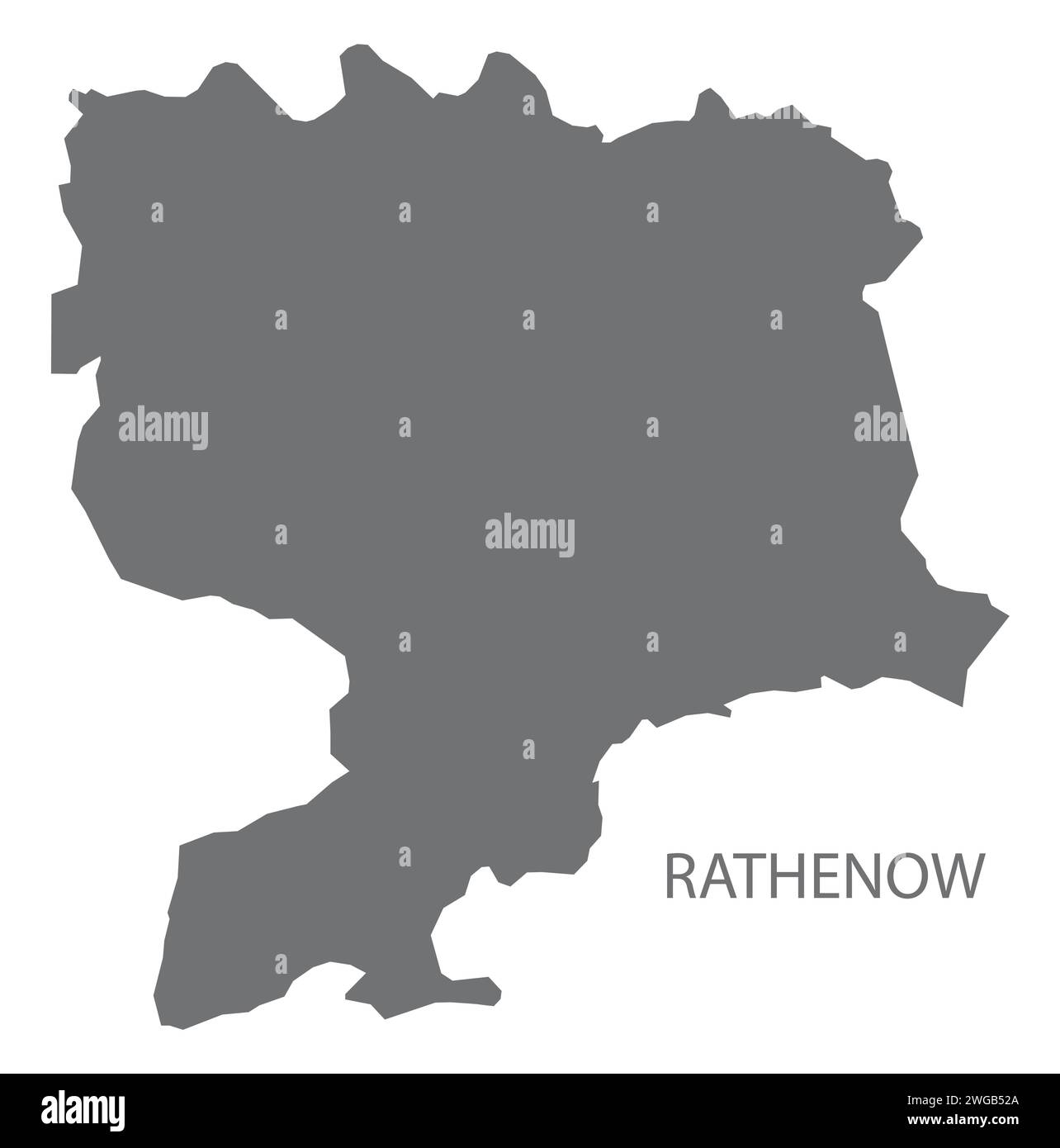 Rathenow German city map grey illustration silhouette shape Stock ...