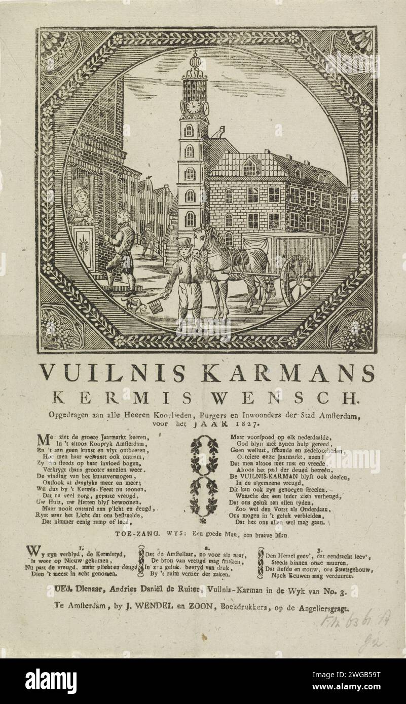 Fair of the garbage collectors of Amsterdam for the year 1827 ...