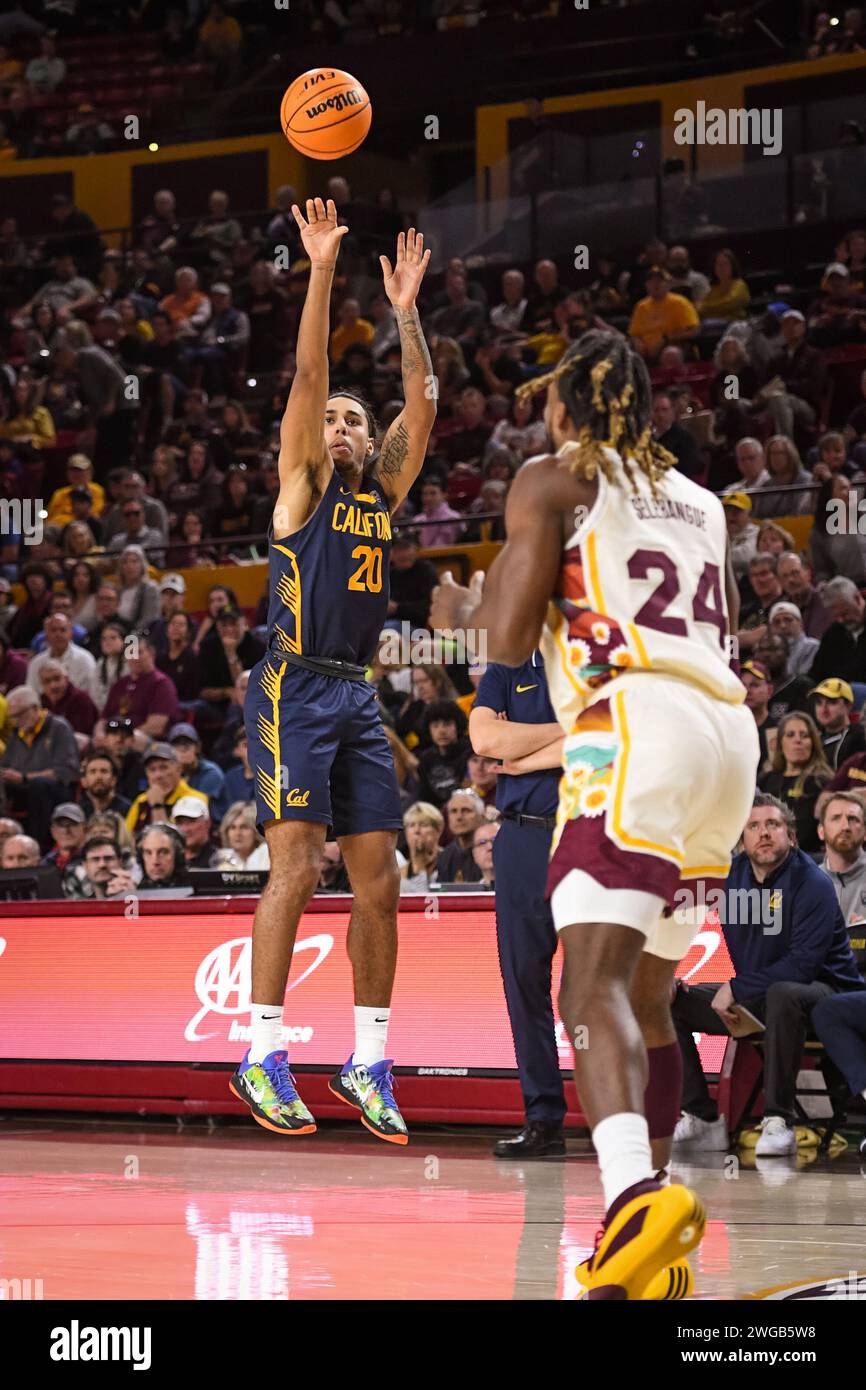 California Golden Bears guard Jaylon Tyson (20) shoots a three pointer ...