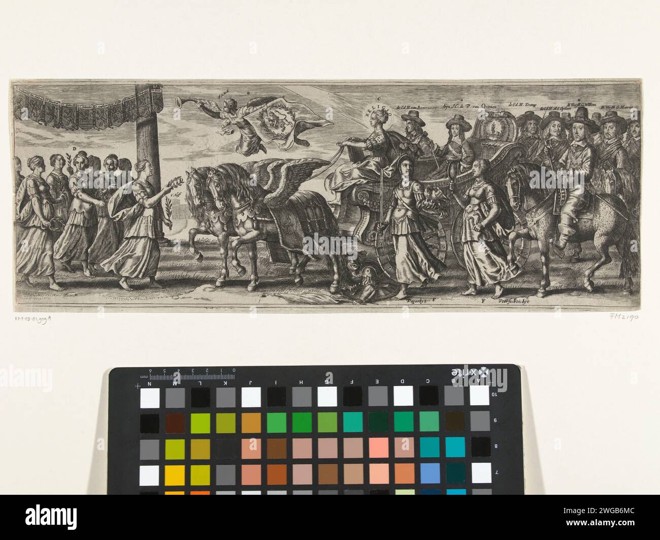 Allegorical triumph car of twelve -year -old Willem III, 1663, 1663 ...