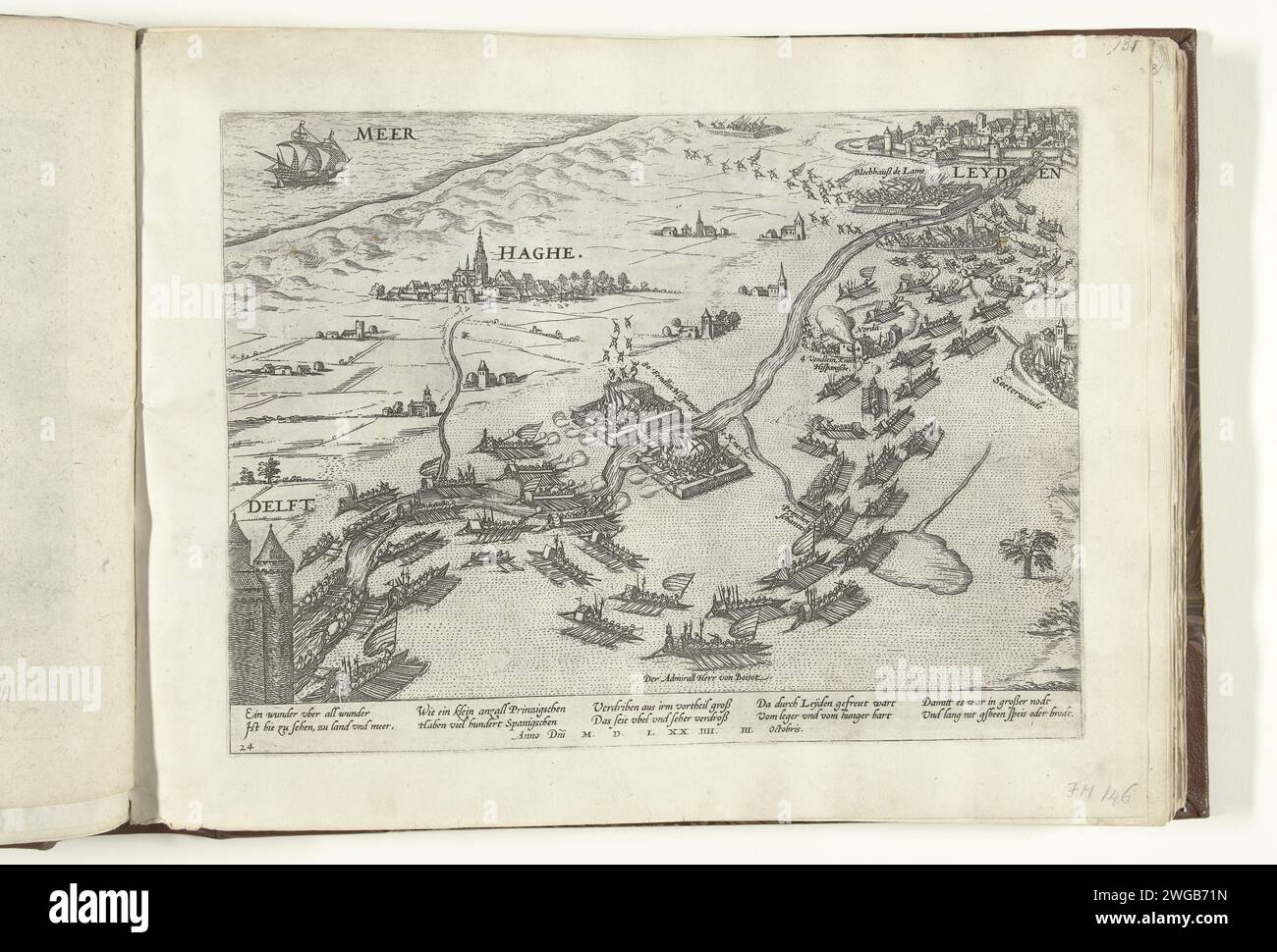 Relief of Leiden, 1574, 1574 - 1576 print The relief of Leiden on 3 ...