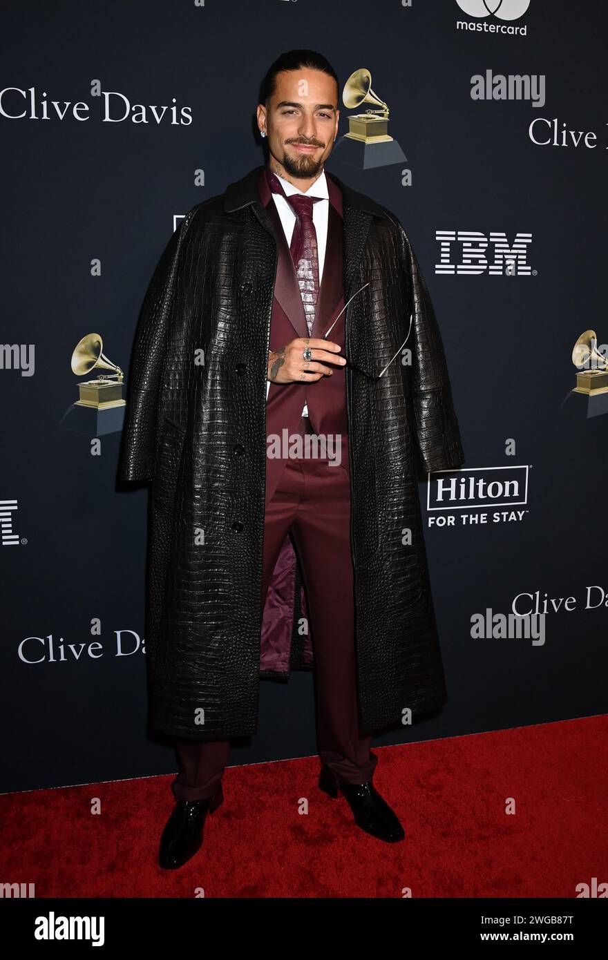 Beverly Hills, USA. 03rd Feb, 2024. Maluma arriving at the Pre-GRAMMY ...