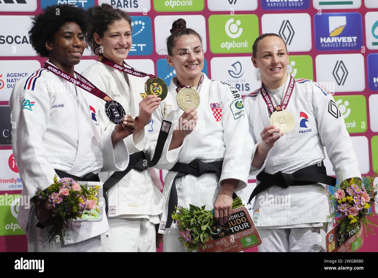 Marie-Eve Gahie of France Silver medal, Miriam Butkereit of Germany ...