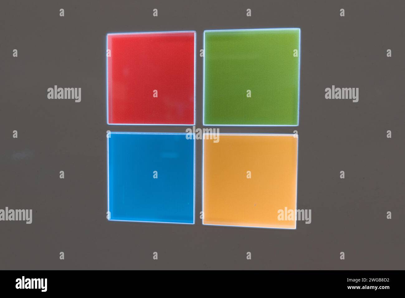 Bordeaux , France - 01 25 2024 : Microsoft brand logo and color cube ...