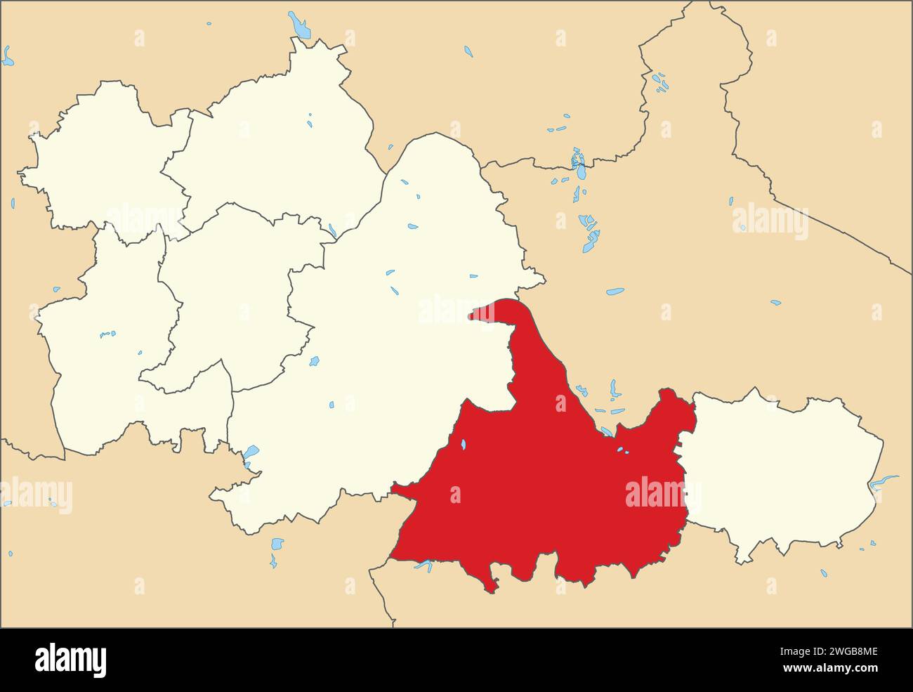 Solihull map hi-res stock photography and images - Alamy