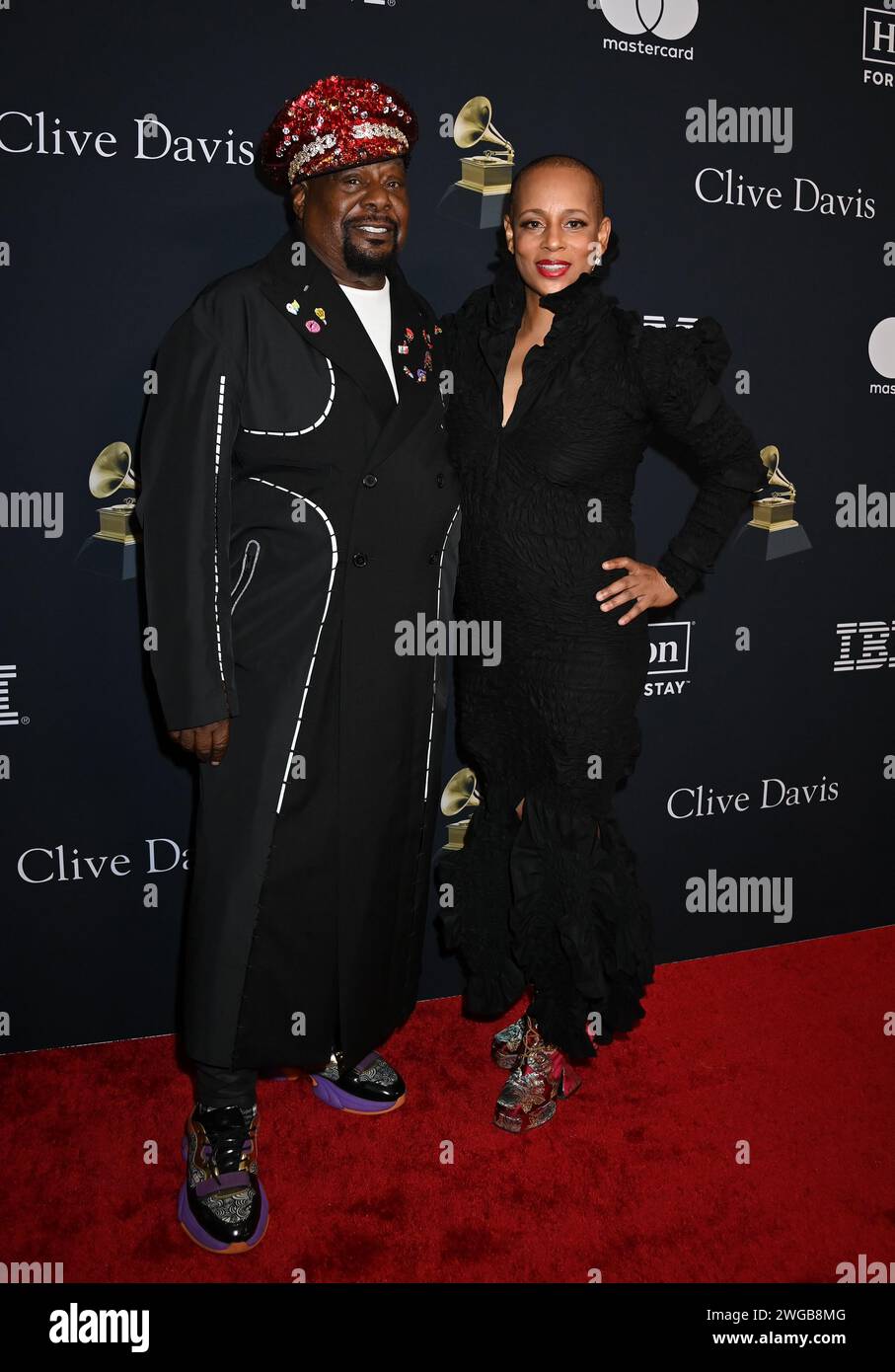 Beverly Hills, USA. 03rd Feb, 2024. George Clinton and Carlon Clinton ...