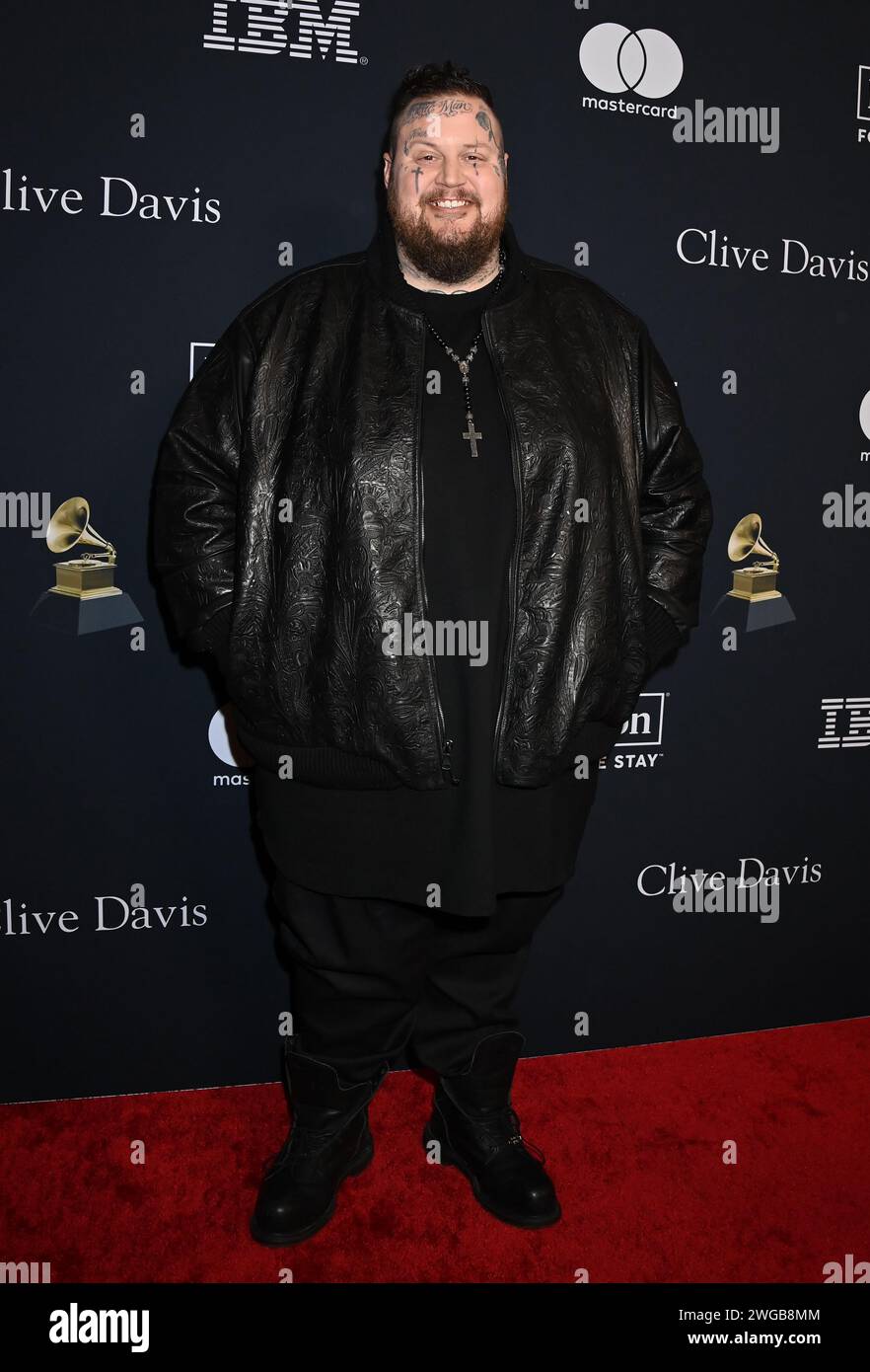 Beverly Hills, USA. 03rd Feb, 2024. Jelly Roll arriving at the Pre ...