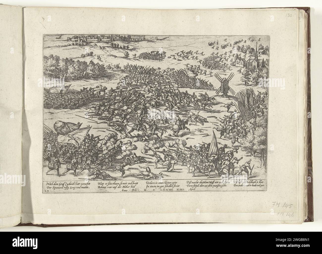 Battle of the Mookerheide, 1574, 1574 - 1576 print Battle on the ...