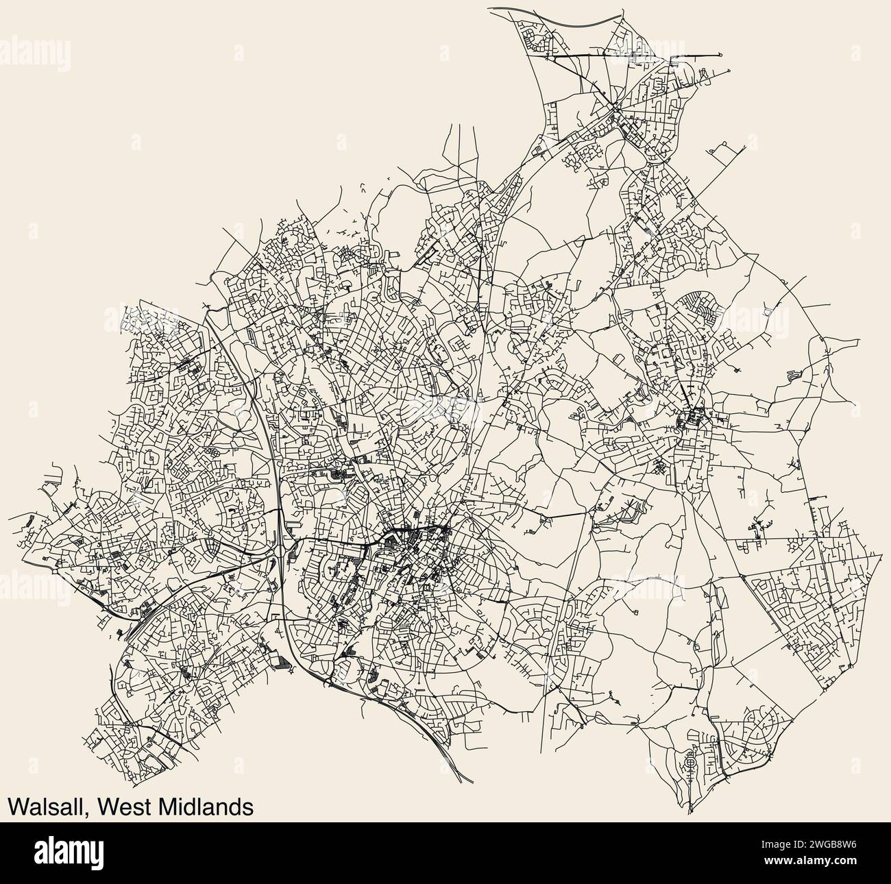 Walsall street Stock Vector Images - Alamy