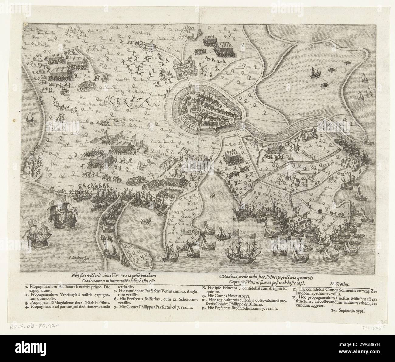 Siege and intake of Hulst by Maurits, 1591, 1600 - 1601 print Siege and ...