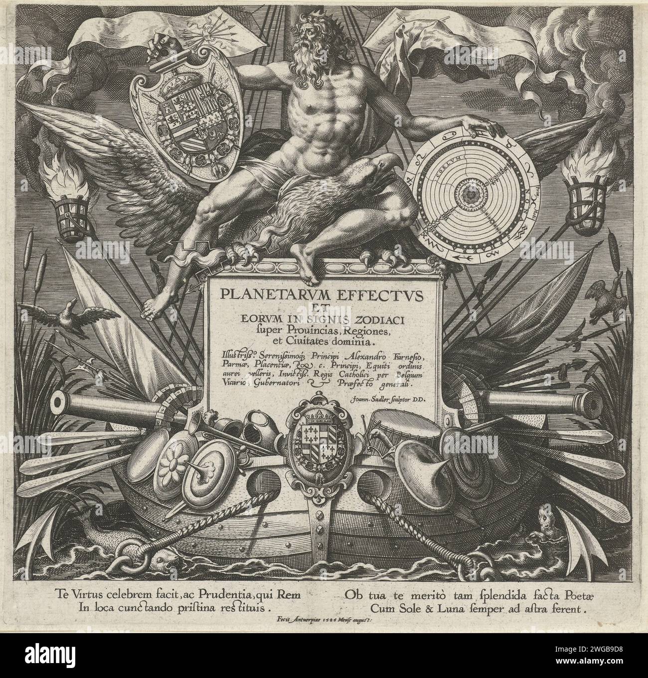 Jupiter and a warship with the weapon of Alessandro Farnese, Johann ...